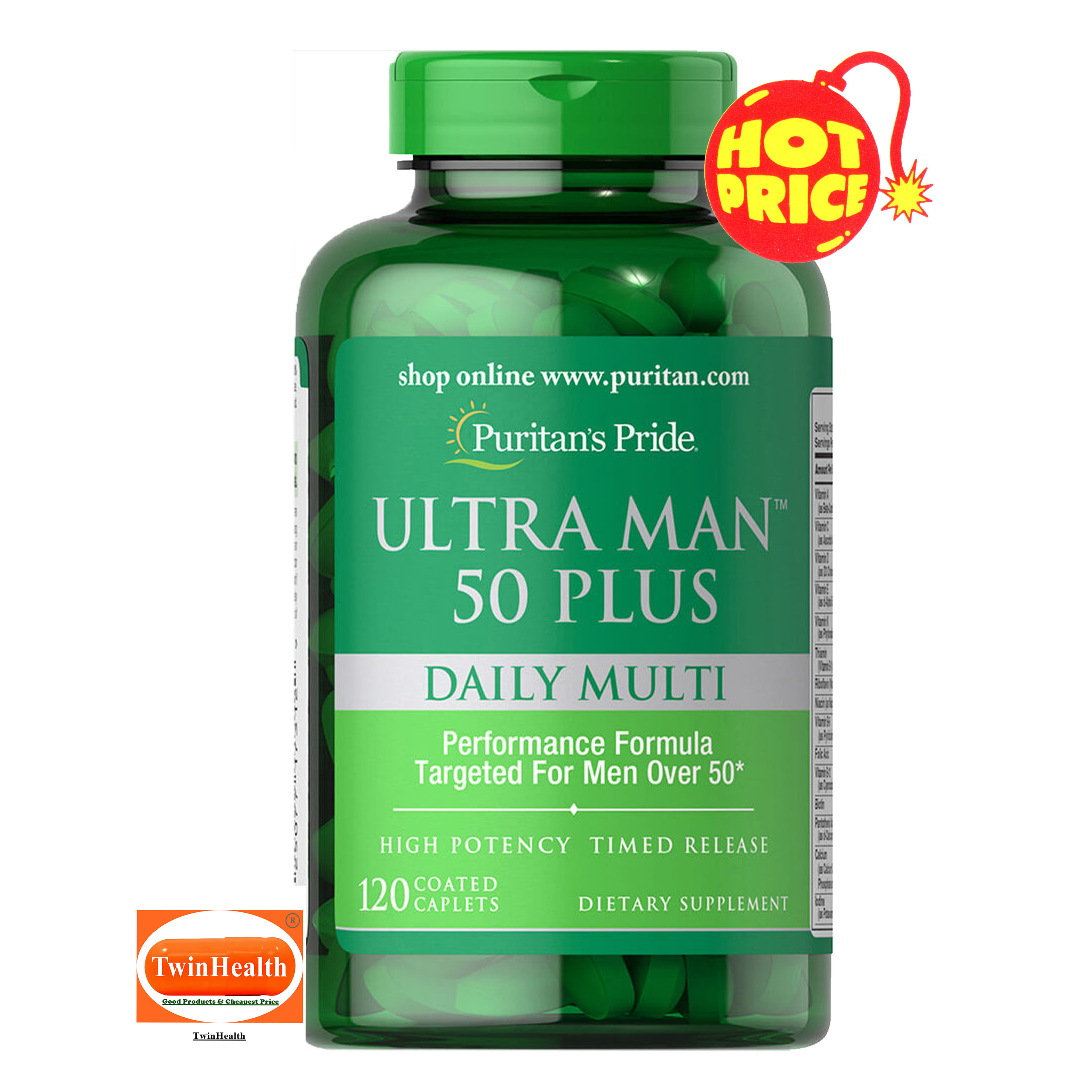 Puritan's Pride Ultra Man™ 50 Plus / 120 Caplets . | Lazada.co.th