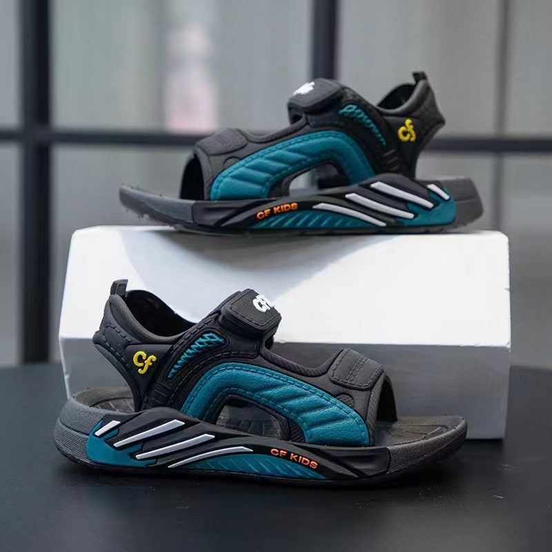 Kids sandals 2024 Summer new open toe soft sole trendy sport beach ...