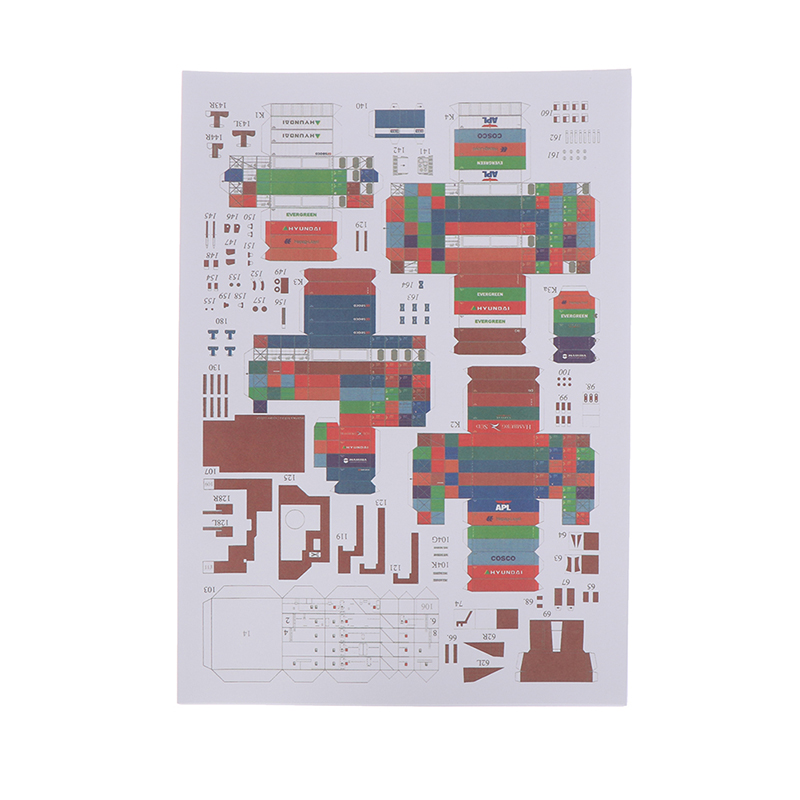 1:400 Gdansk Cargo Ship DIY Handcraft 3D Paper Card Model Sets ...