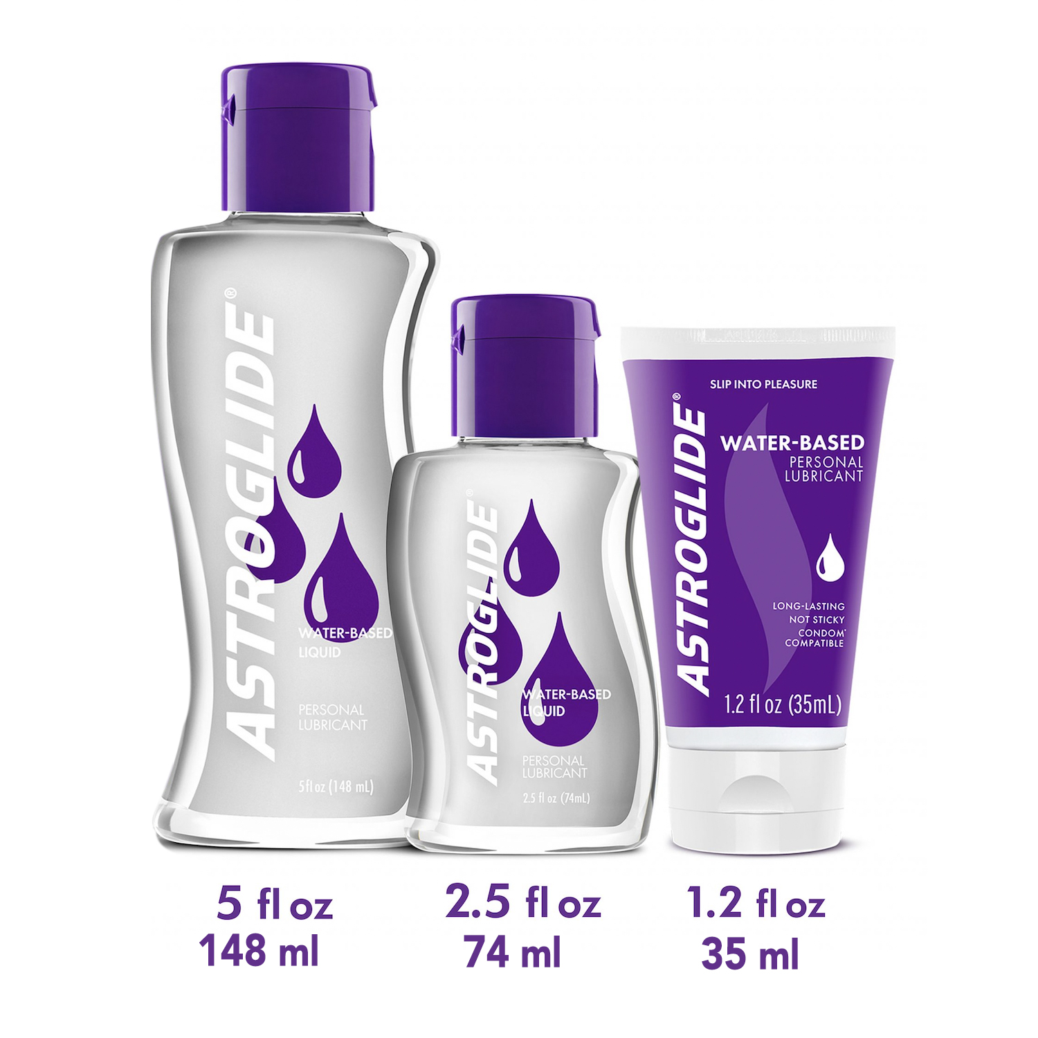 ASTROGLIDE เจลหล่อลื่นสูตรน้ำ Water-Based ขนาด 2.5 มล. 35 มล. 74 มล. ...