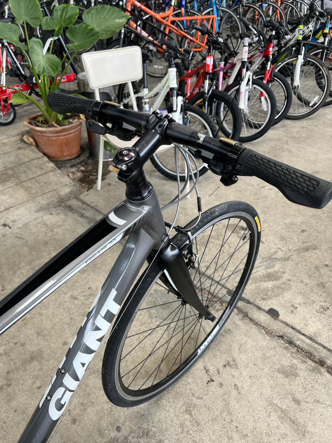 จักรยานไฮบริค GIANT ESCAPE RX สีเทาทรงสวย - Jbike - ThaiPick