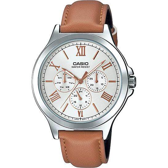 Casio นาฬิกาข้อมือผู้ชาย สายหนัง 6 เข็ม รุ่น MTP-V300 ของแท้ รับประกัน ...