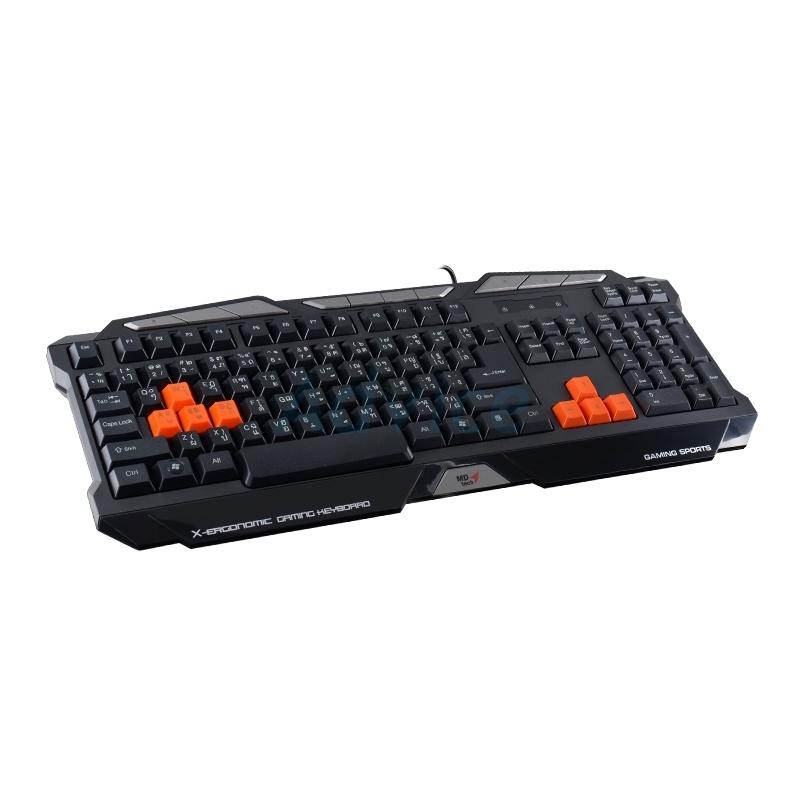 USB Multi Keyboard MD-TECH (KB-668) Black คีย์บอร์ด ประกัน 1Y ...