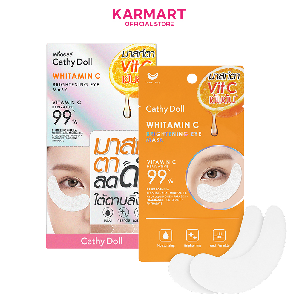 [ซื้อ 1แถม1] Cathy Doll ไวท์ทามินซีไบรท์เทนนิ่งอายมาสก์ 1คู่ เคที่ดอลล์ ...