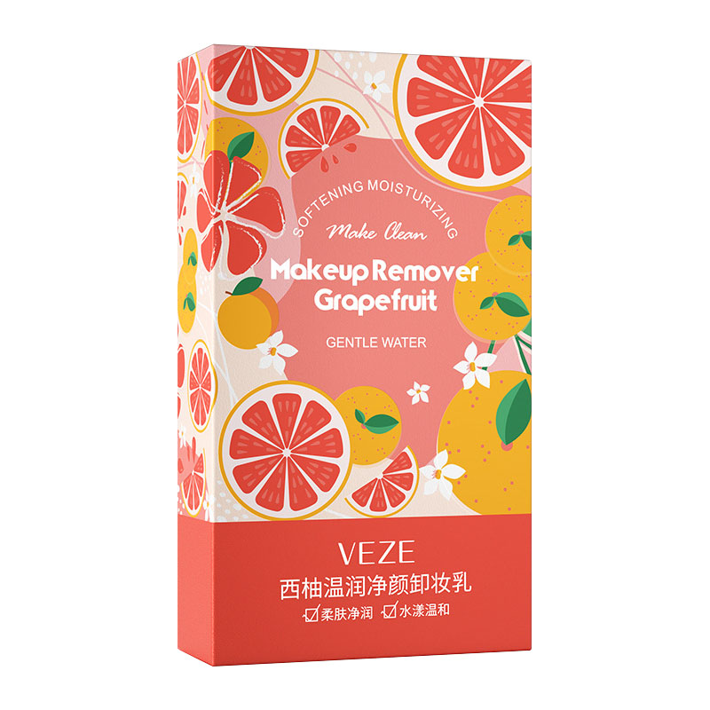 น้ำยาเช็ดเครื่องสำอาง สูตรอ่อนโยน สินค้าพร้อมส่ง VEZE grape fruit Clean ...