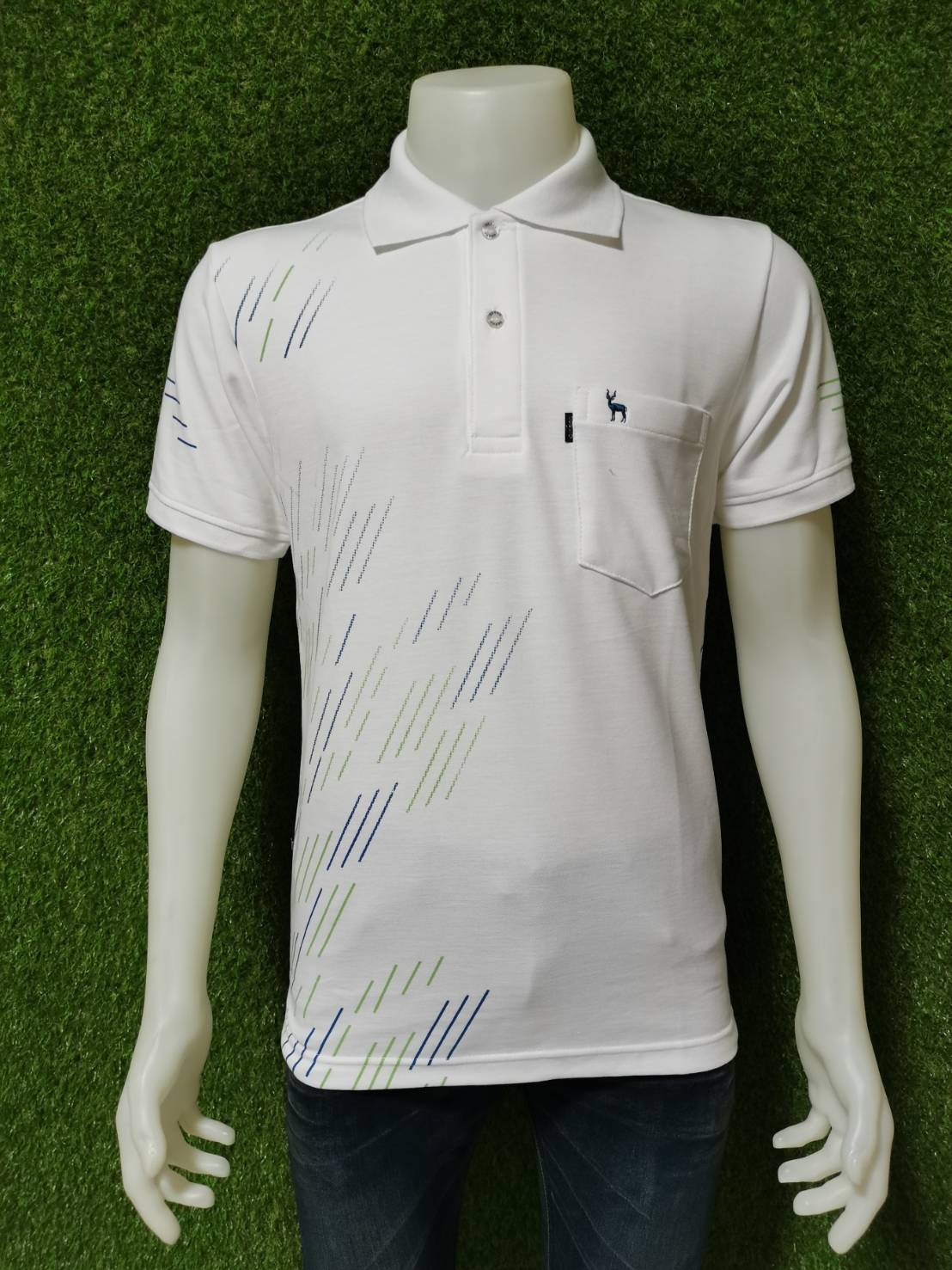 เสื้อโปโล GEEKO พิมพ์ลายผู้ชาย แบรนด์ตรากวางแท้ - GEEKO&POLO เสื้อโปโลตรากวาง - ThaiPick