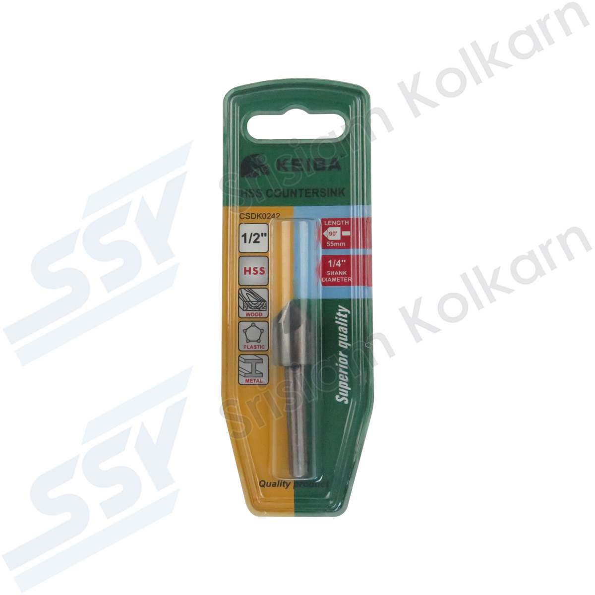 KEIBA ดอกคว้านสว่าน 1/2 แกน1/4" | Lazada.co.th