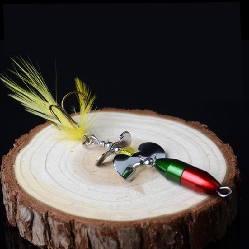 Long Casting Spinner Bait Fishing Lure Double Tail Propeller Trout Carp ...
