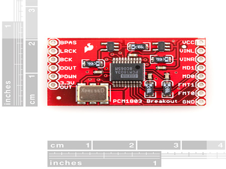 PCM1803A Analog to Digital Stereo Converter Breakout - warfproduct ...