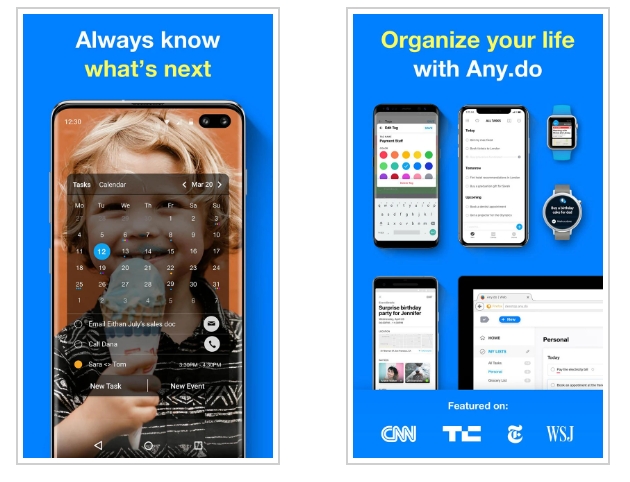 Any.do To-do Premium Android Lifetime Premium No Watermark Sent email ...