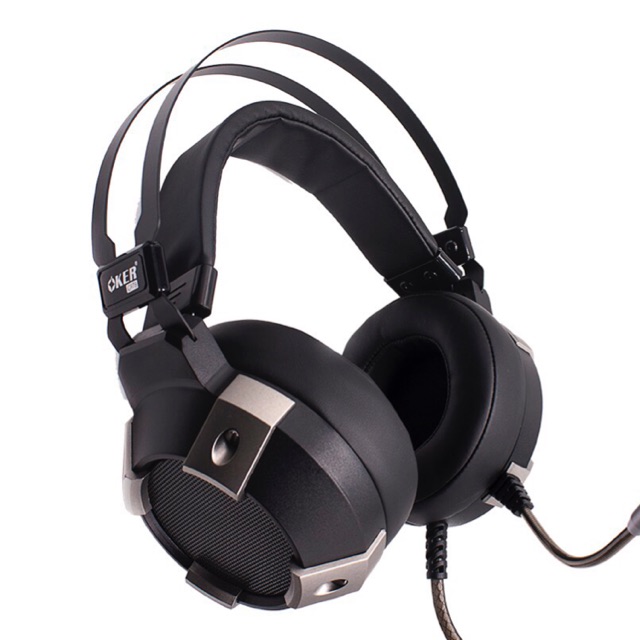 หูฟัง เกมมิ่ง มีไฟ OKER G978 Virtual Gaming Headset 7.1 Blue LED LIGHT ...
