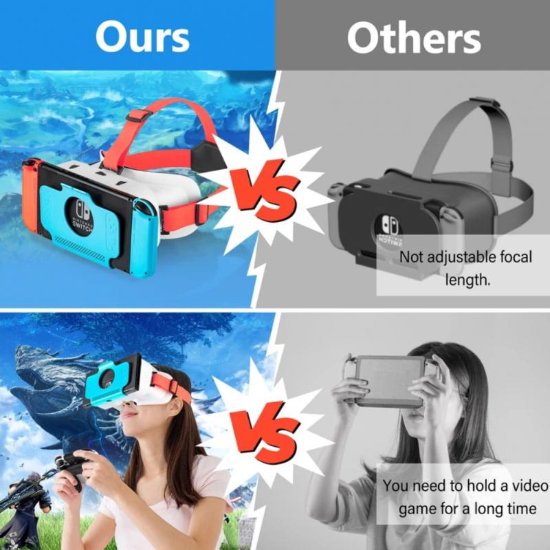 Adjustable VR Glasses Fit For Nintendo SwitchNS OLED Game Console 3D ...