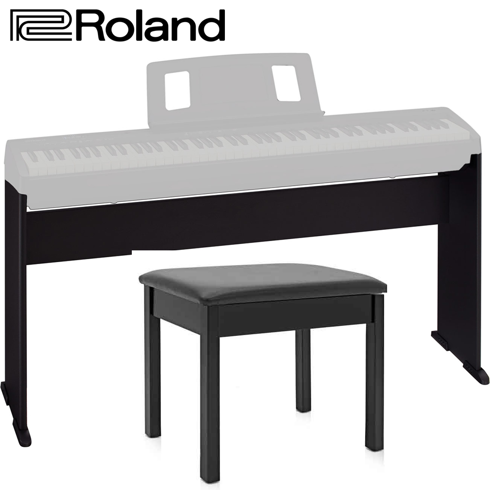 Roland® KSCFP10 PB ขาตั้งเปียโน FP-10 พร้อมเก้าอี้เปียโน สีดำ (FP-10 ...
