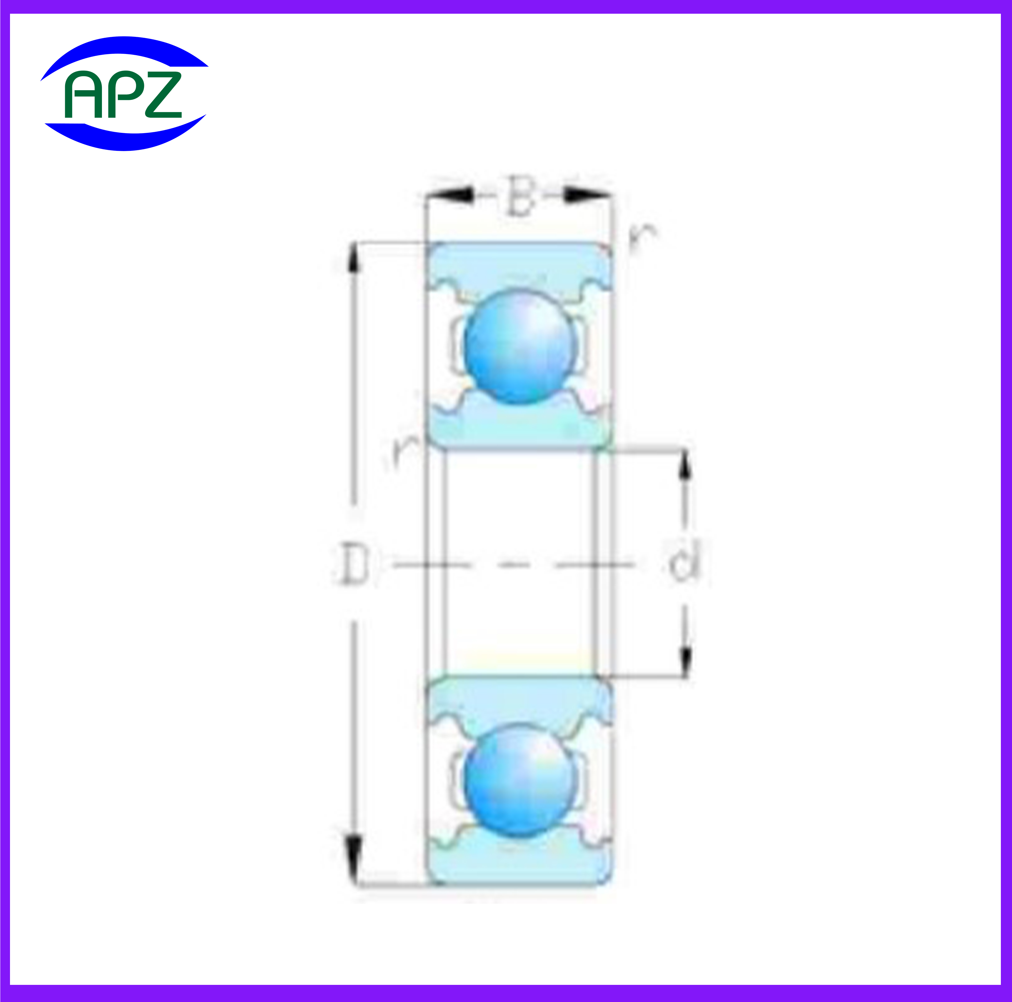 6010ZZ ตลับลูกปืนเม็ดกลมร่องลึก ฝาเหล็ก 2 ข้าง 6010ZZ ( DEEP GROOVE ...