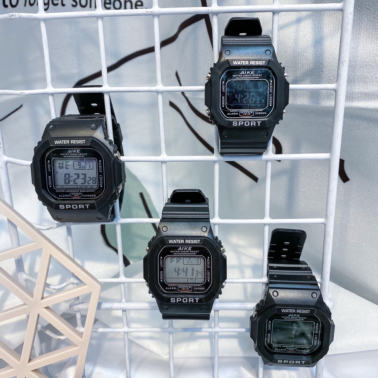 AIKE นาฬิกาข้อมือ สไตล์ G-SHOCK ยักษ์เล็ก ยักษ์ใหญ่ กันน้ำได้ดี มีรับ ...