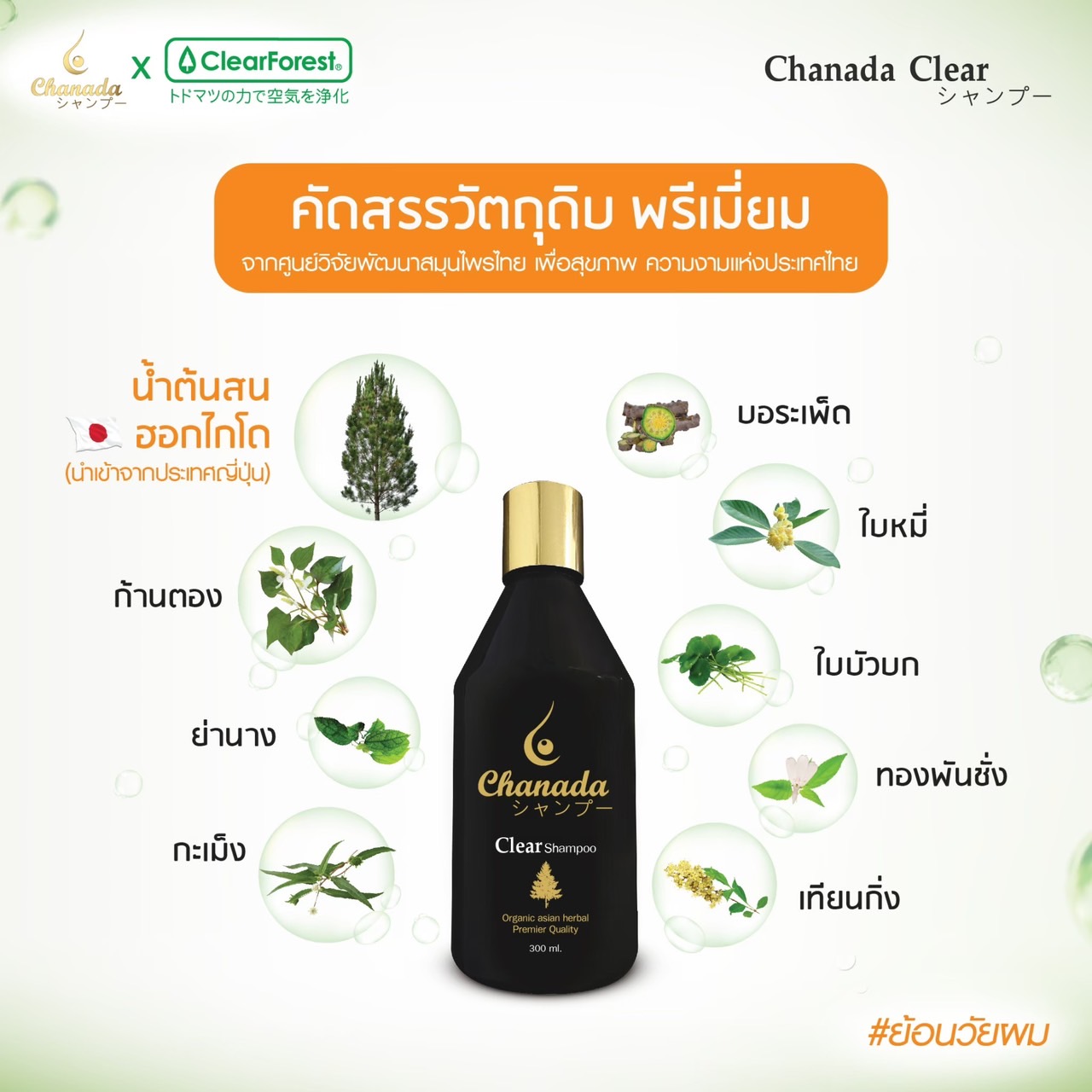 Shampoo Clear และ IntenSive Black Hair Serum - MixASale