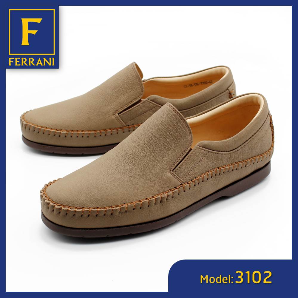 FERRANI รองเท้าลำลอง รุ่น3102 รองเท้าหนังแท้ พับได้ งอได้ ใส่สบาย ...
