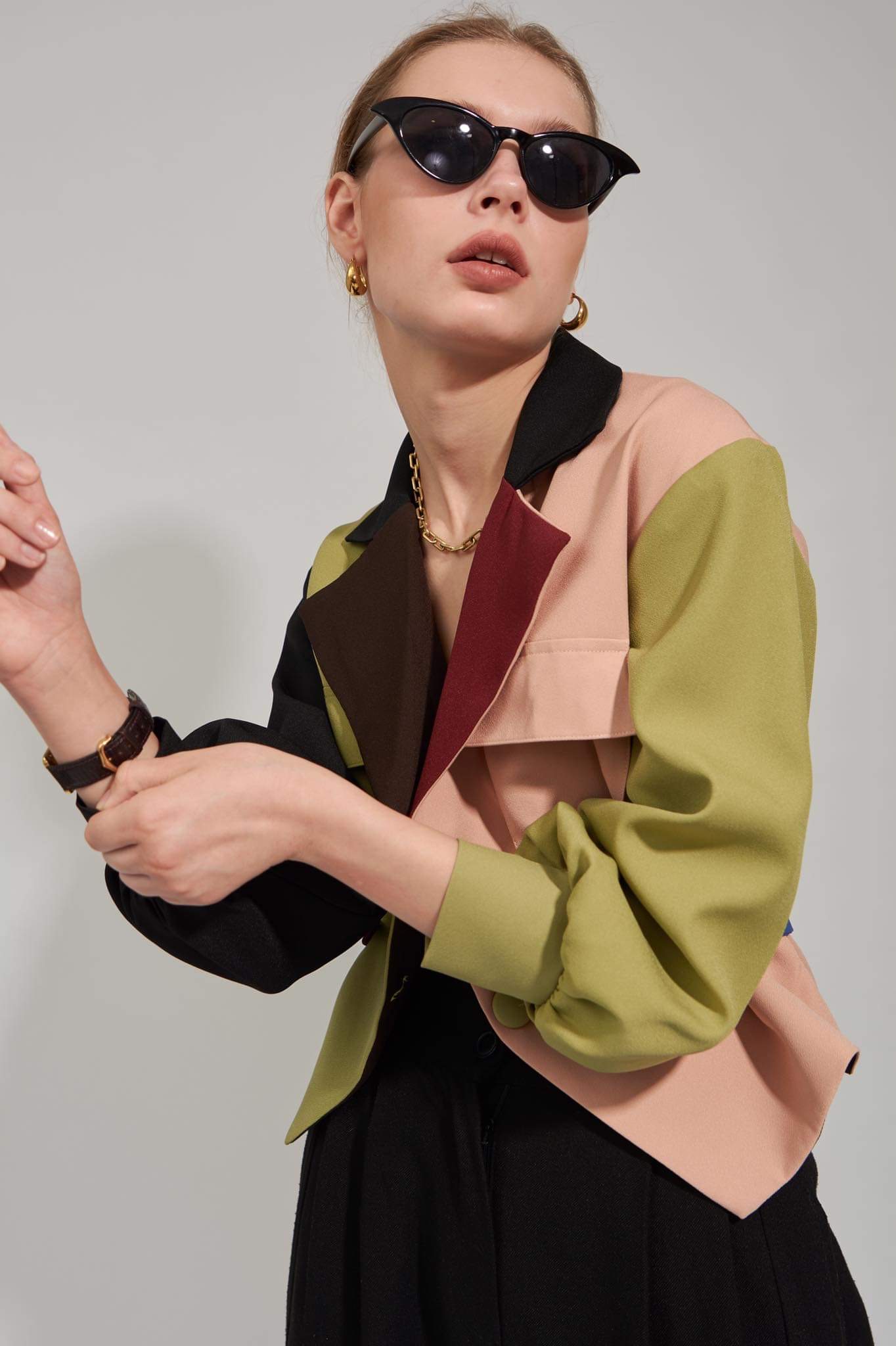 RALLY Multi-colors jacket - แจ็คเก็ตตัดต่อผ้าหลากสี - Rally Movement ...