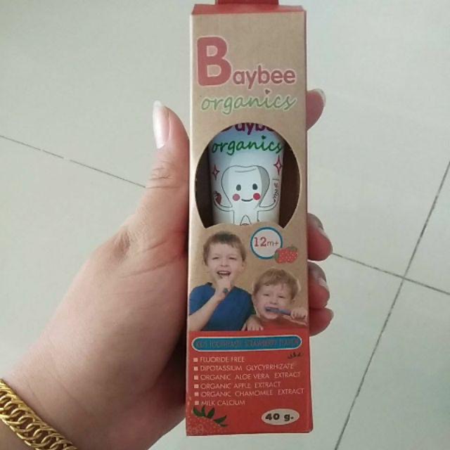Baybee Organics Kids Toothpaste 🌿🍓🍊🍌 ยาสีฟันเนื้อเจลสูตรออร์แกนิกค์ 🤗 ...