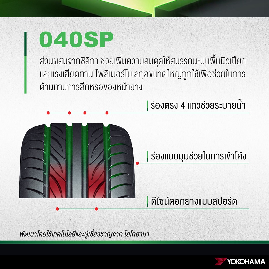 Yokohama 25555R18 AL40 ยางใหม่ ผลิตปี2022 ราคาต่อ2เส้น (MADE IN TH) มี ...