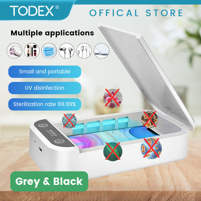 TODEX UV แบบพกพากล่องฆ่าเชื้อน้ำมันหอมระเหยเครื่องฆ่าเชื้อด้วยเเสงยูวี ...