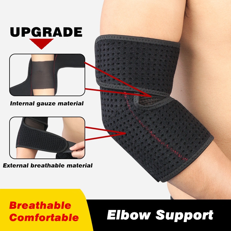 ที่พยุงข้อเข่า 1 PCS ปรับ Neoprene Elbow Brace Breathable Arm Protector ...