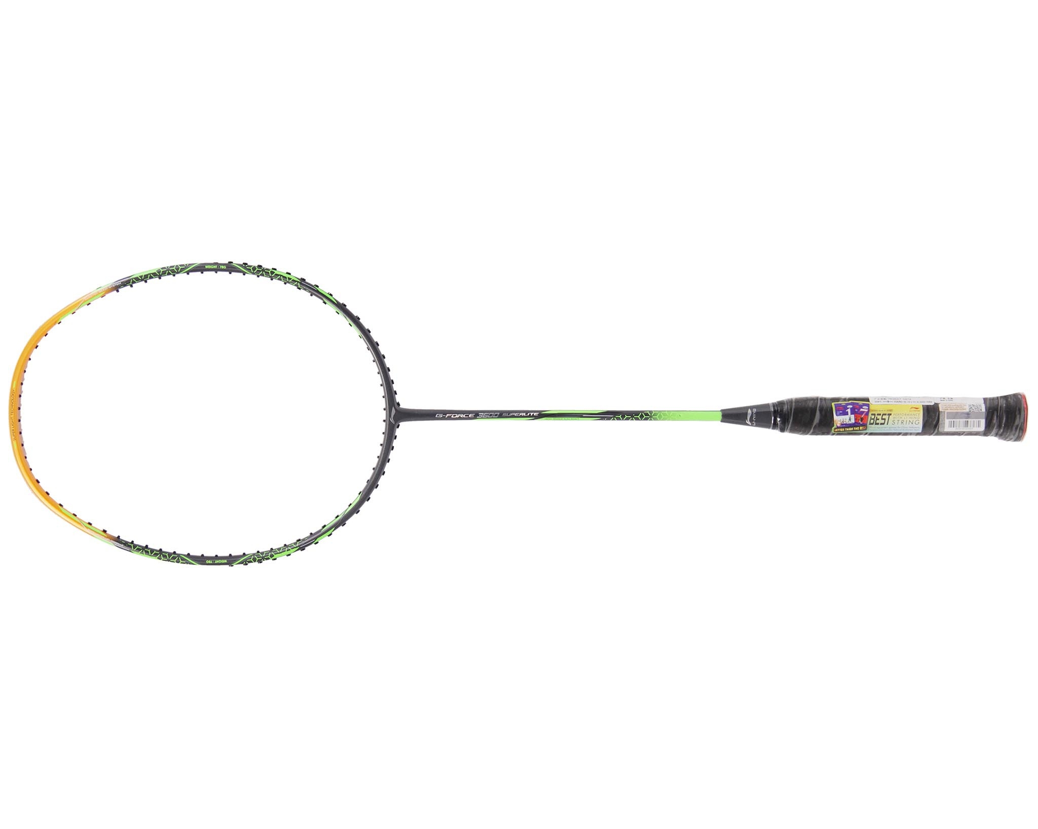 ไม้แบดมินตัน Li-Ning Badminton Racket รุ่น G-FORCE SUPERLITE 3600 (GREY ...