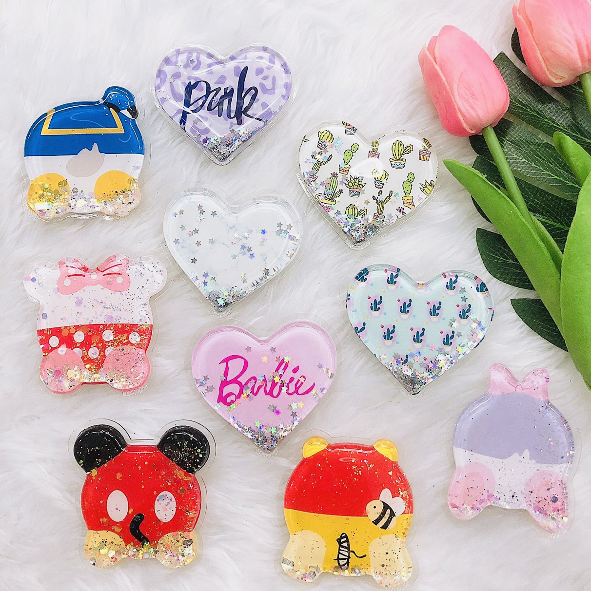 Griptok Liquid Barbie PopSocket iRing การ์ตูนติดหลังมือถือ ที่ติดโทรศัพท์ ที่ติดหลังมือถือ ตัว ...