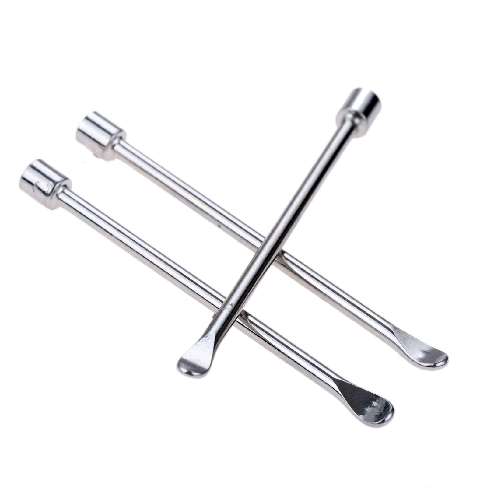 10Pcs 58mm s Cleaning Tools Titanium Steel Nail Spoon Dab Tool Dry Herb ...