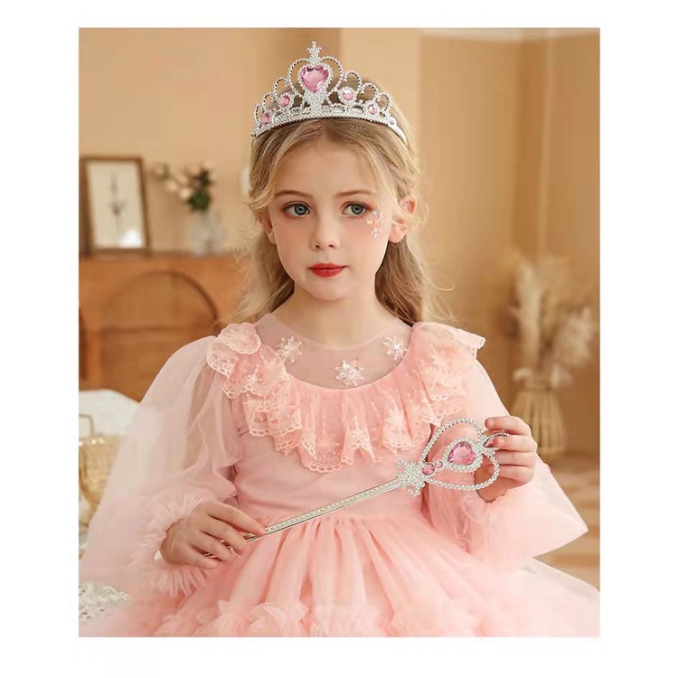 PRINCESS KESLI ชุดเครื่องประดับผมแช่แข็งมงกุฎเจ้าหญิงเอลซ่า ไม้ ...