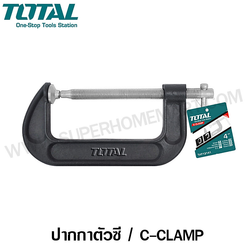 Total ปากกาตัวซี ( ปากกาจับชิ้นงาน / ปากกาจับไม้ ) ขนาด 12 นิ้ว รุ่น ...