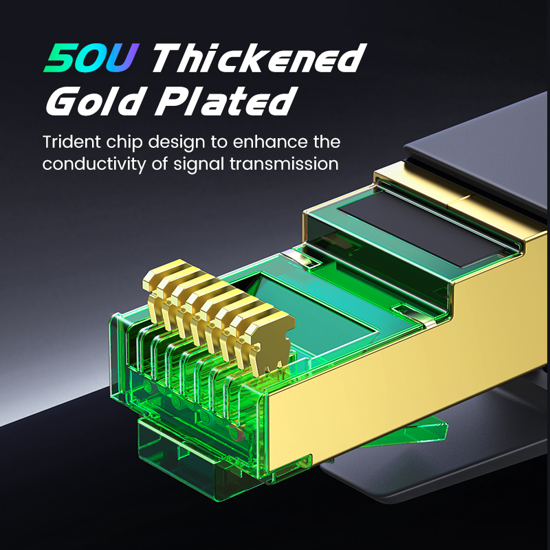 UGREEN Cat 8 RJ45 Gaming Ethernet Cable Bandwidth 40Gbps 2000Mhz High ...