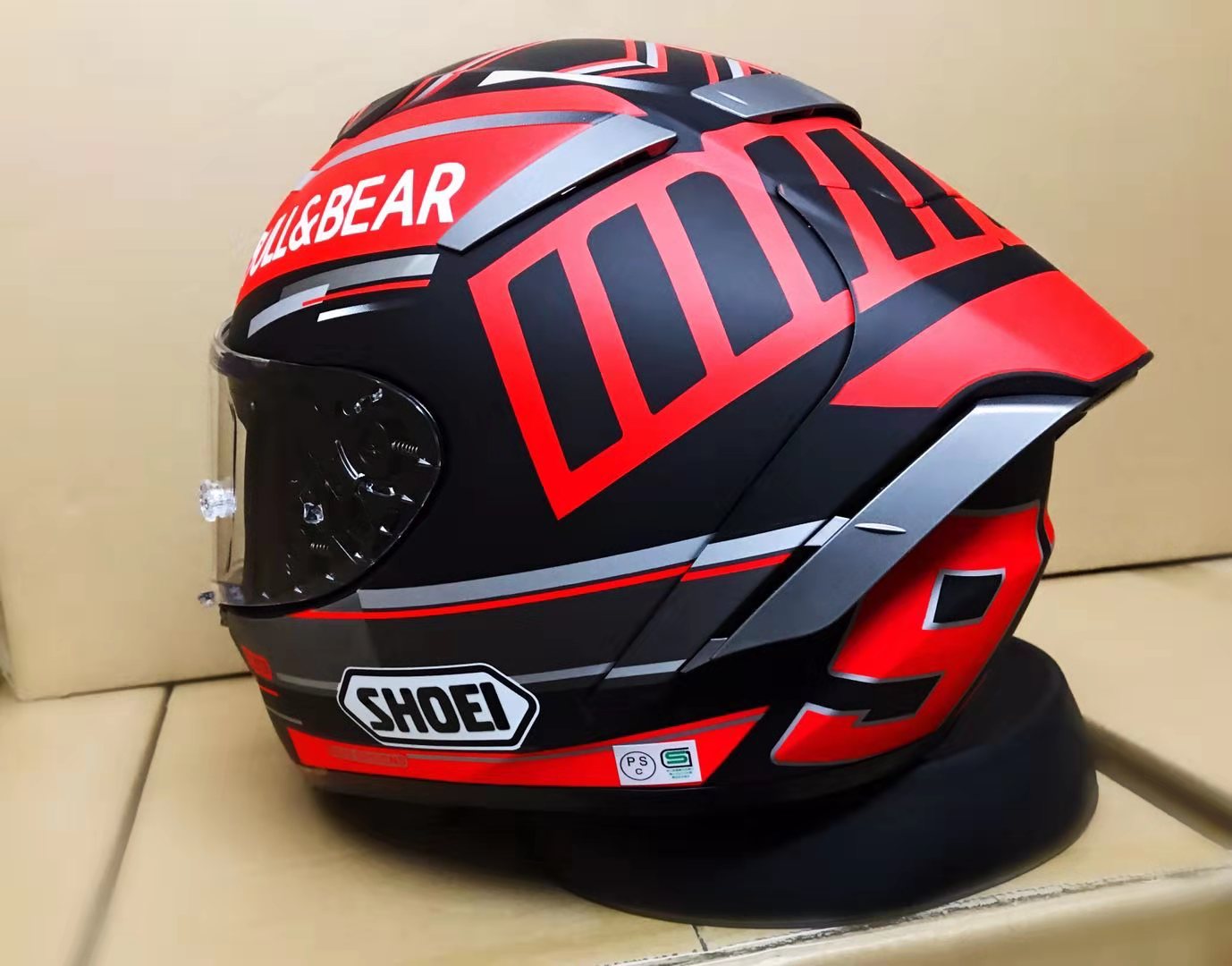 new SHOEI motorcycle helmet red ant anti-fog helmet racing motorcycle ...
