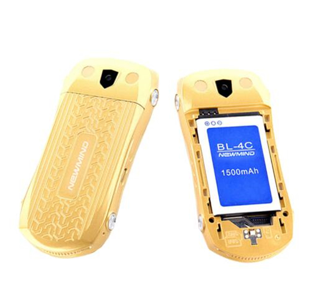 Newmind F15 1.77" Flip Car Shaped Mini Mobile Phone Dual SIM Card FM ...