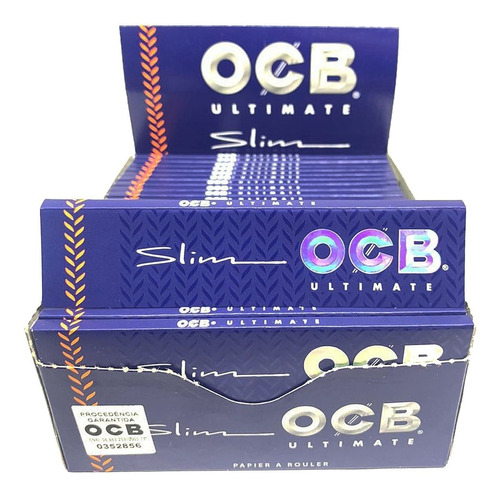 OCB Ultimate King size Slim Rolling Paper Packs of 3 / 5 / 10 Booklets ...
