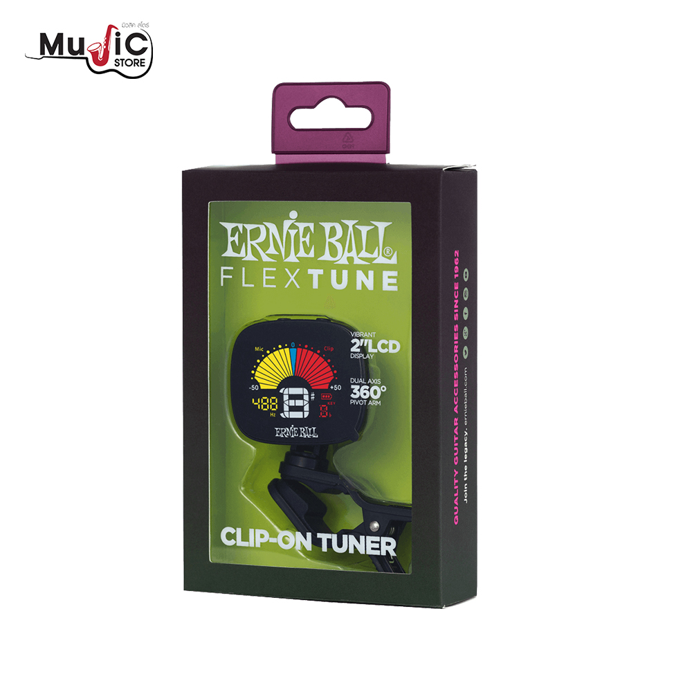 Ernie Ball FlexTune clip-on tune รุ่น P04112 เครื่องตั้งสายกีต้าร์และเบส - Music Store Online ...