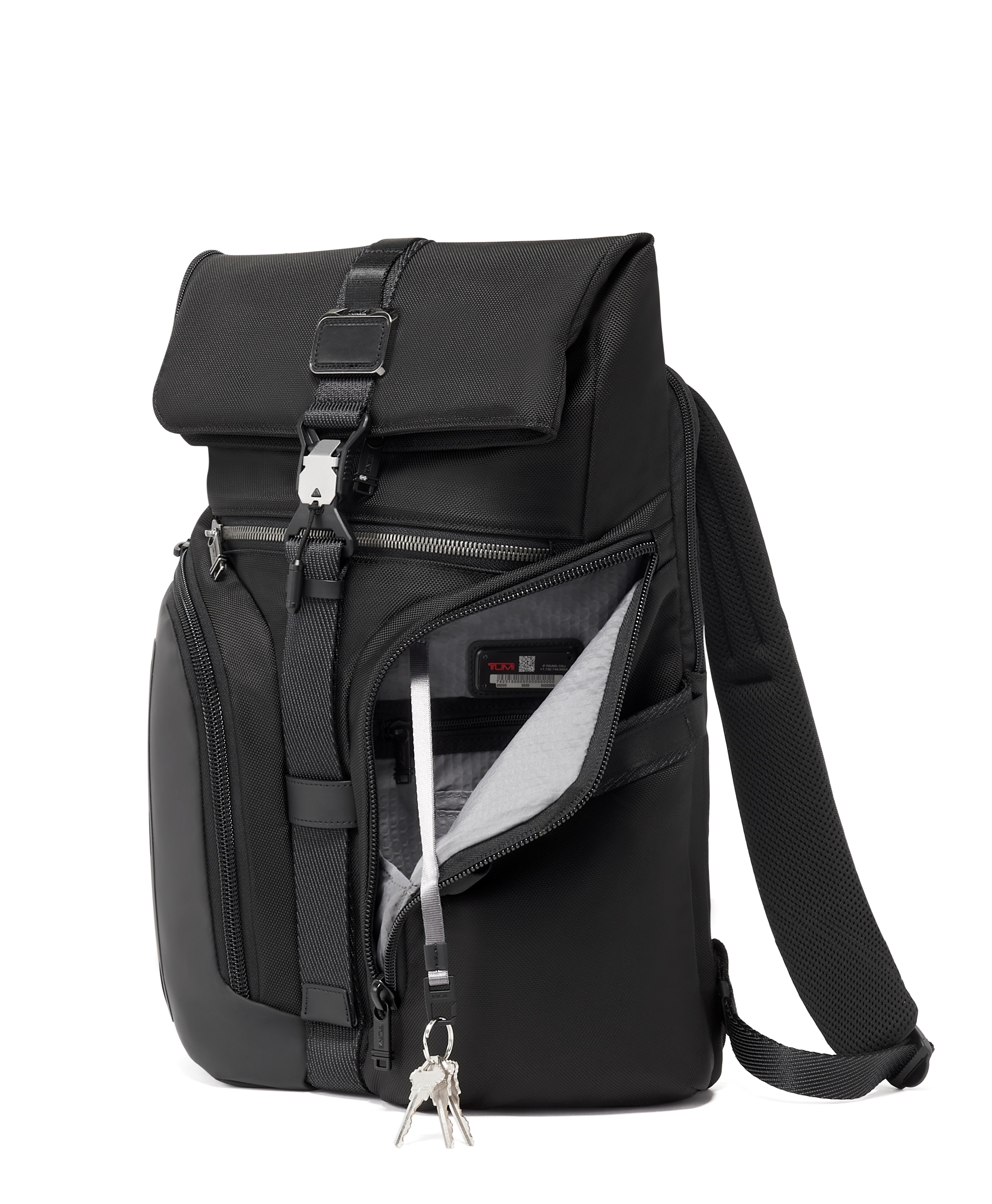 Alpha Bravo Logistics Flap Lid Backpack Black - TUMI - ThaiPick