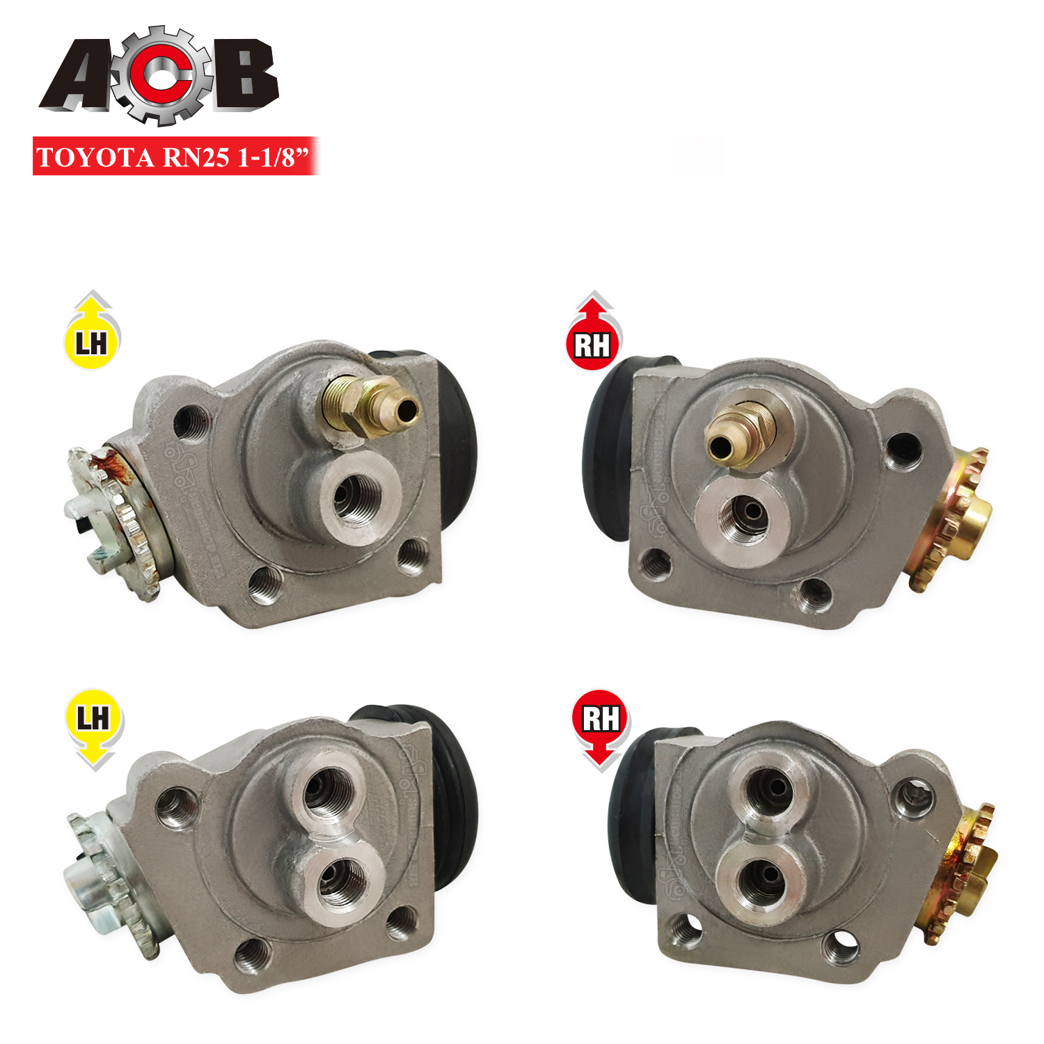 ACB กระบอกเบรคหน้า TOYOTA RN25 1-1/8นิ้ว RH-LH ข้างขวา-ซ้าย,บน-ล่าง ...