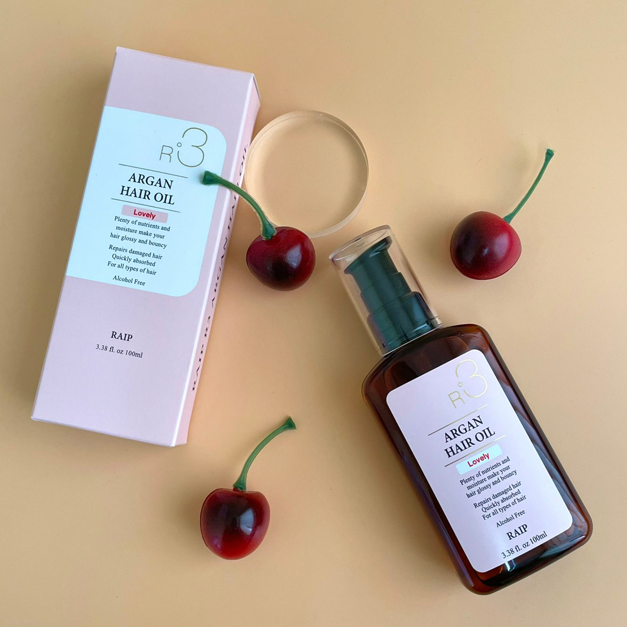 Raip R3 Argan Hair Oil 100 ml แฮร์ออยล์ สำหรับผมแห้งเสีย ครบทุกสูตร จากเกาหลี /ราอิบ Koriico ...