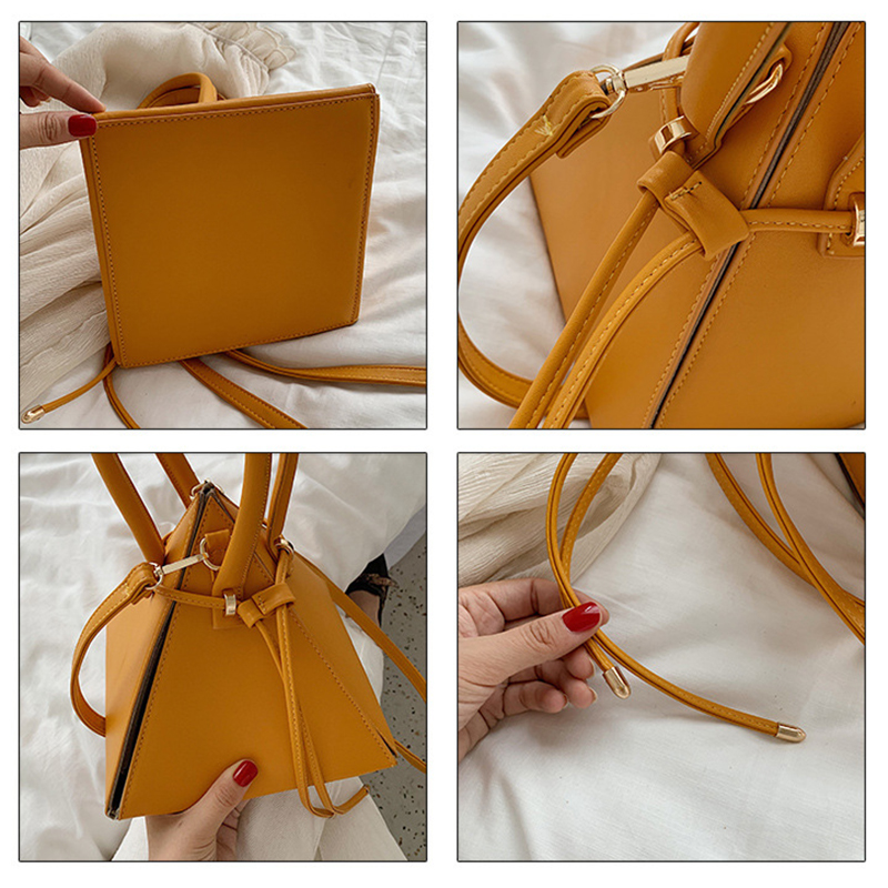 2020 Designer leather handbag Mini Triangle Women Clutch Purse Hand Bag ...