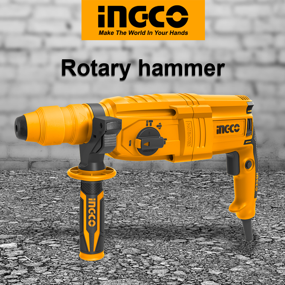 INGCO สว่านโรตารี่ 26มม 800W รหัส : RGH9028 Industrial Rotary Hammer ...