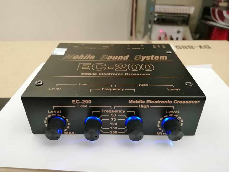 สินค้าตรงปก มือ1 ครอสเบส EC-200 ตัวปรับเสียง ครอสเพิ่มเบส EC200 มีไฟ ...