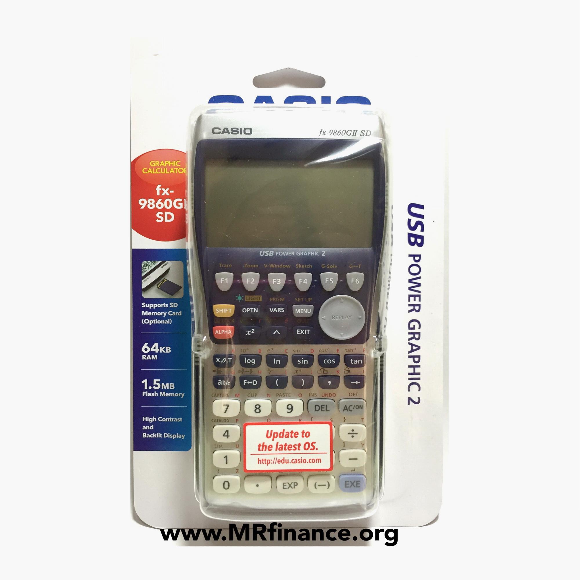 Casio fx-9860GII SD เครื่องคิดเลขวิทยาศาสตร์แสดงผลแบบกราฟฟิกคาสิโอ ของ ...