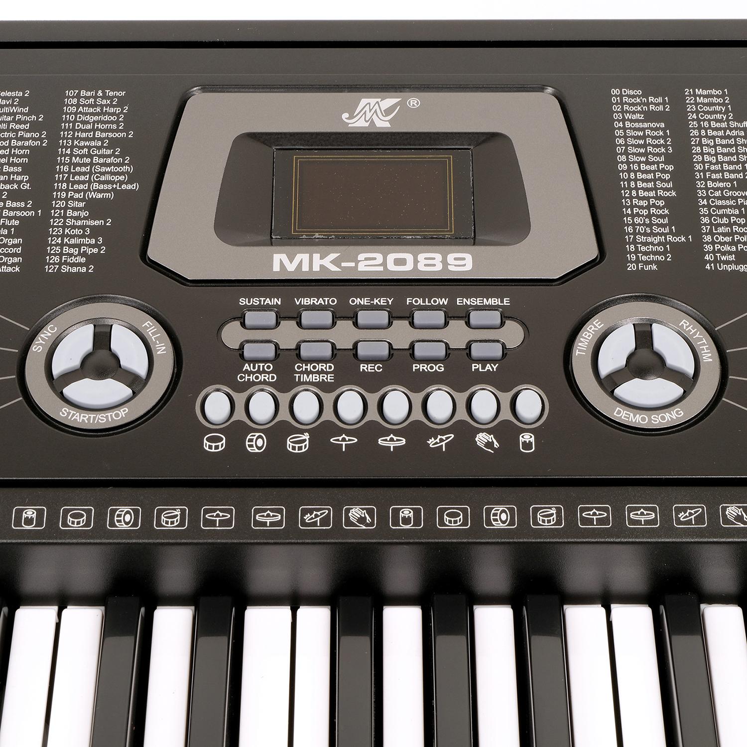 MK คีย์บอร์ด 61 คีย์ ใส่ถ่านเล่นได้ รุ่น MK-2089 (61 Key Electronic ...