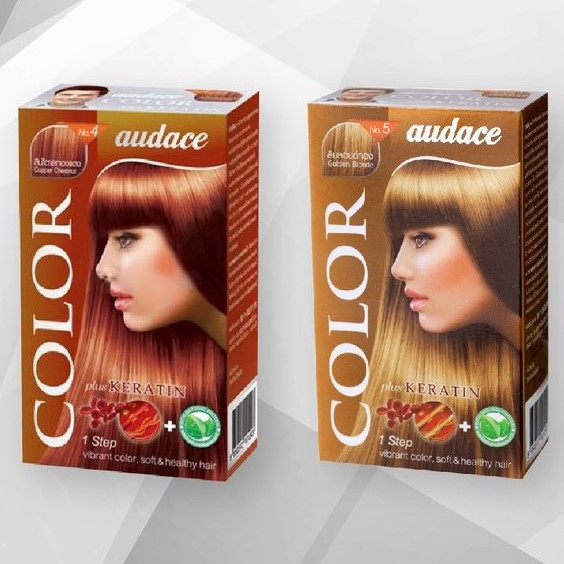 Audace Color ออด๊าซคัลเลอร์ ยาย้อมผมปิดหงอกได้ ยาย้อมผมสีแฟชั่น 30ml. 1 ...