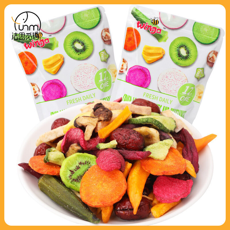 Fasimiyu 250กรัมผักและผลไม้แห้งทุกวันสารพันผักผลไม้แห้งกระเจี๊ยบผสมกรอบอบแห้งขนมขบเคี้ยวพร้อม ...