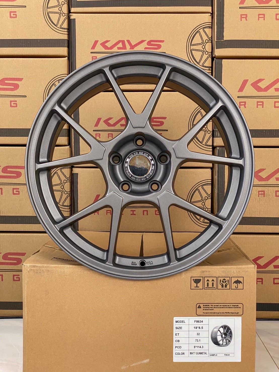 ล้อแม็กใหม่ - TC005 ล้อเบา - งานKAYS - ขอบ 18 ( 18 x 5รู114 ) หน้ากว้าง ...