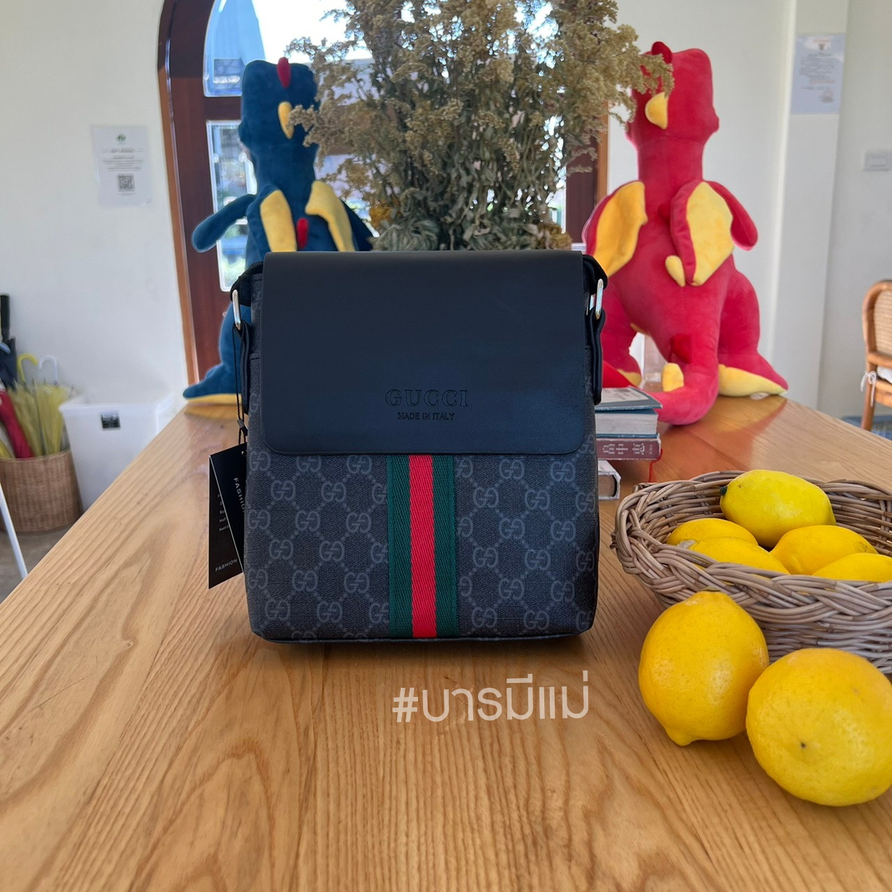 กระเป๋า สะพาย ผช ฝาพับ GC Messenger Bag ใส่โทรศัพท์ได้ ★ขนาด 8 นิ้ว ดี ...