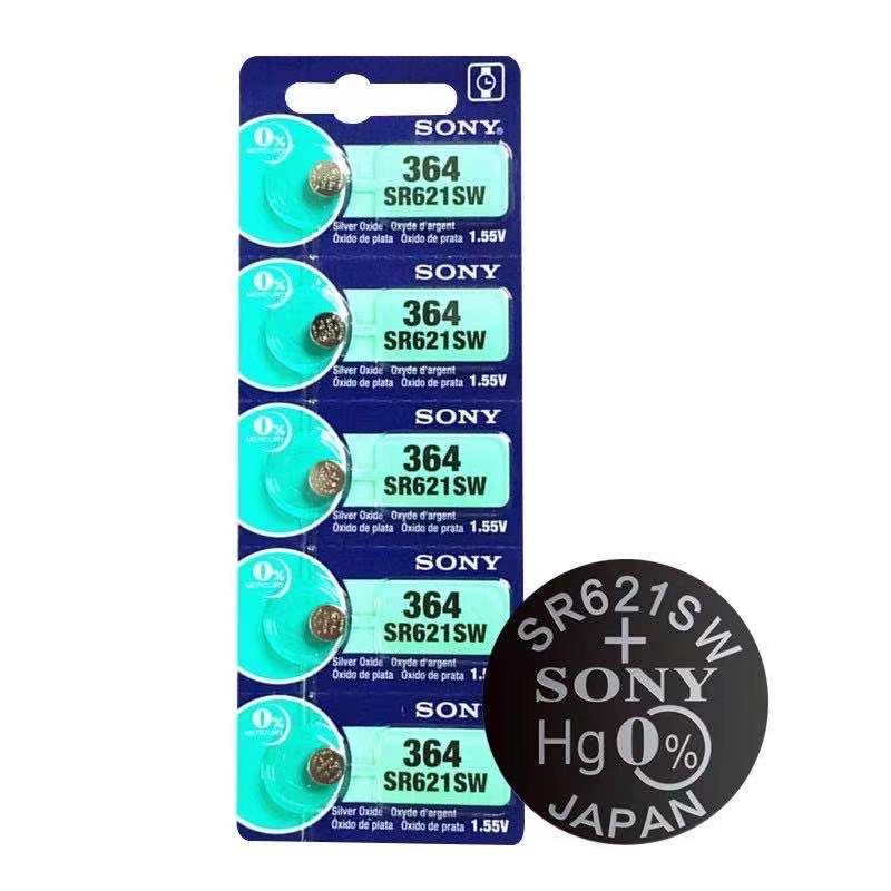 ถ่านกระดุม SR621SW 364 621 SR621 ยี่ห้อ SONY 0 mercury ถ่าน จำหน่ายแผง ...