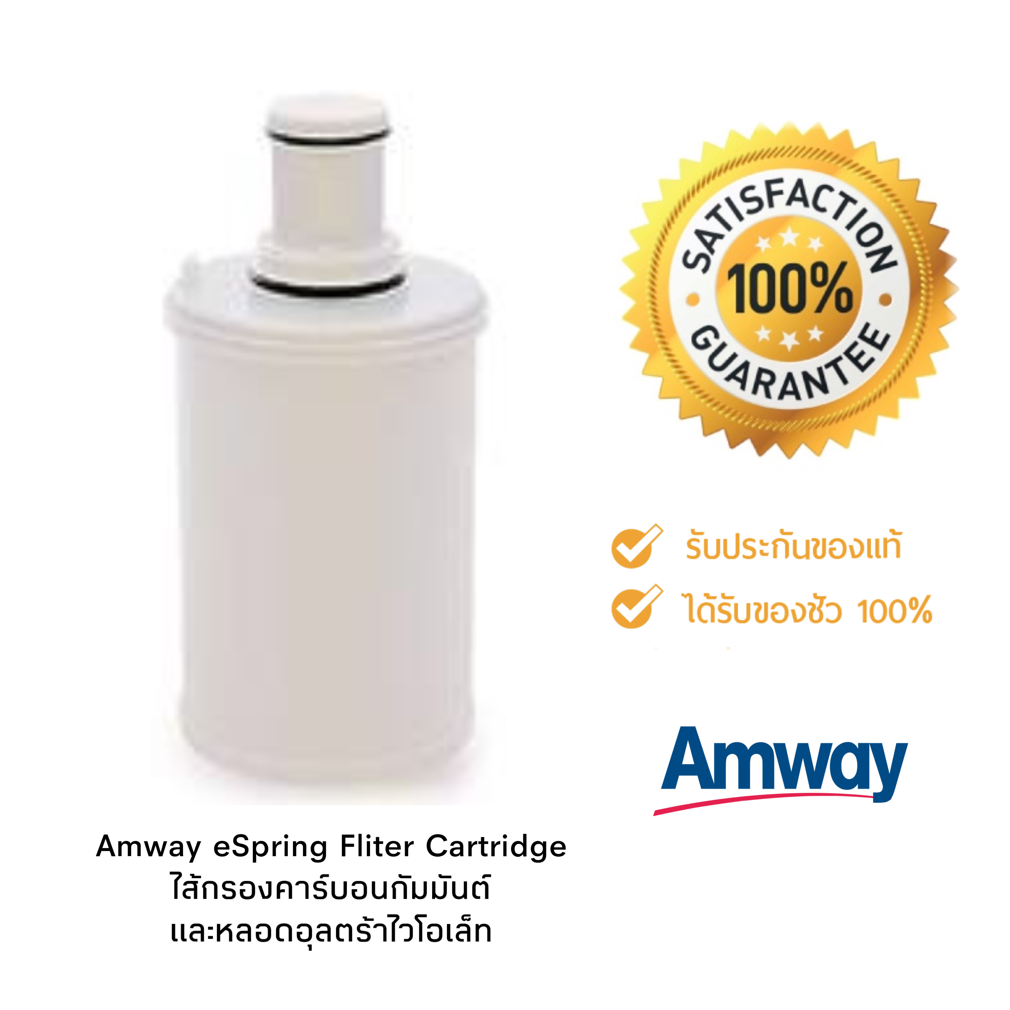 ชุดไส้กรองคาร์บอนกัมมันต์และหลอดอุลตร้าไวโอเล็ท Amway Espring filter ...